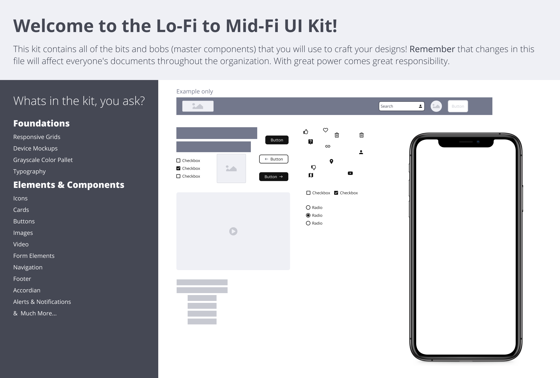 LoFi to MidFi UI Kit | Product Design